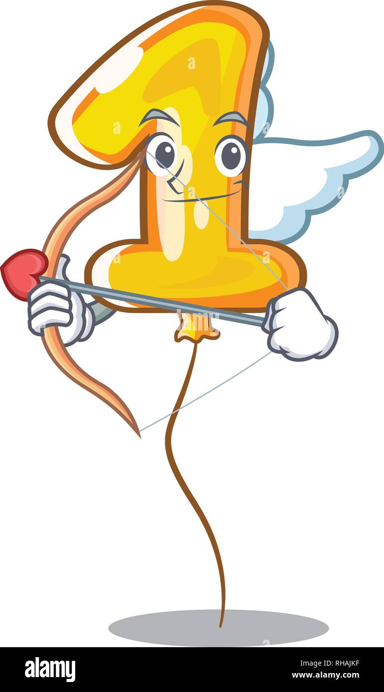 Cupid number one balloon in cartoon shape Stock Vector Image & Art - Alamy