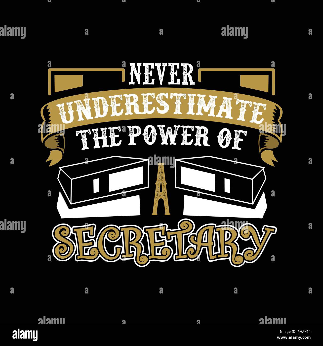 The secretary poster Stock Vector Images - Alamy