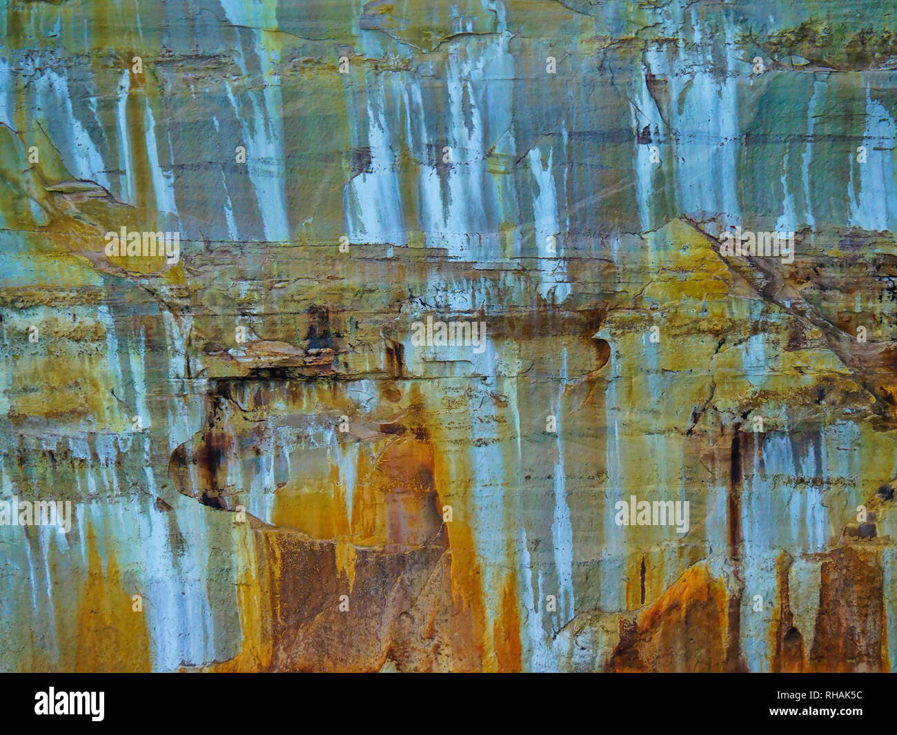 Painted Cliff, Pictured Rocks National Lakeshore, Munising, Michigan ...