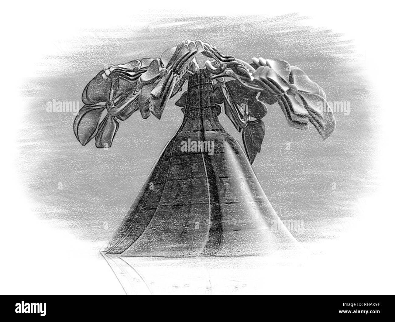 Models for architectural interior design, 3D illustration, artist ...