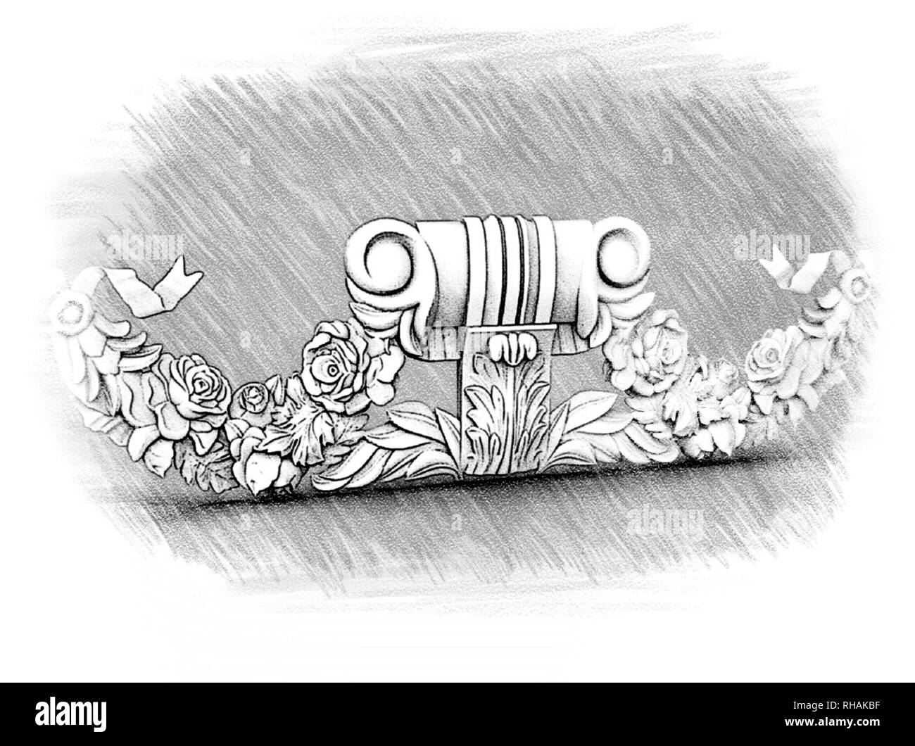 Models for architectural interior design, 3D illustration, artist ...