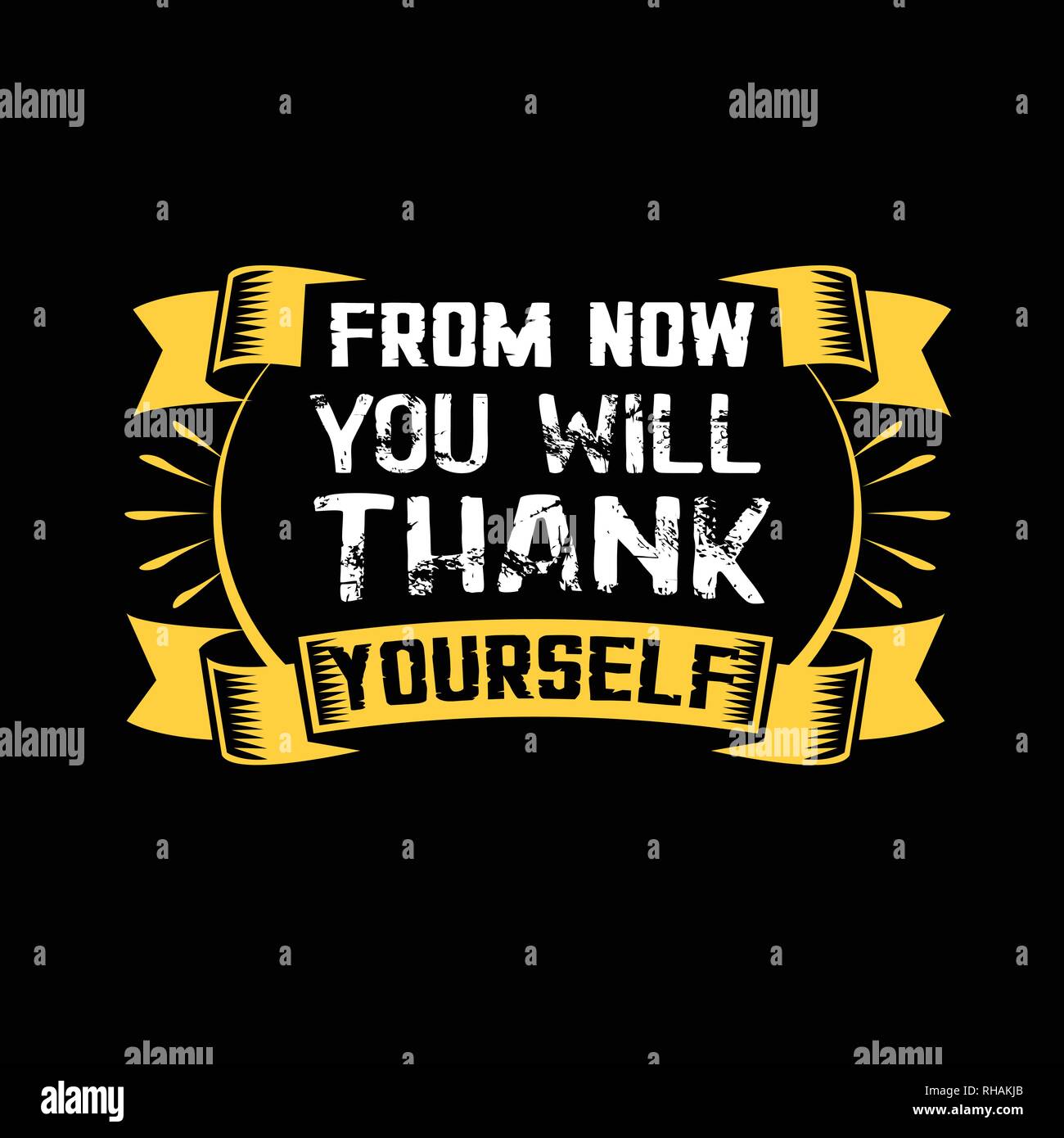Business Quote. From now you will thank yourself Stock Vector Image ...