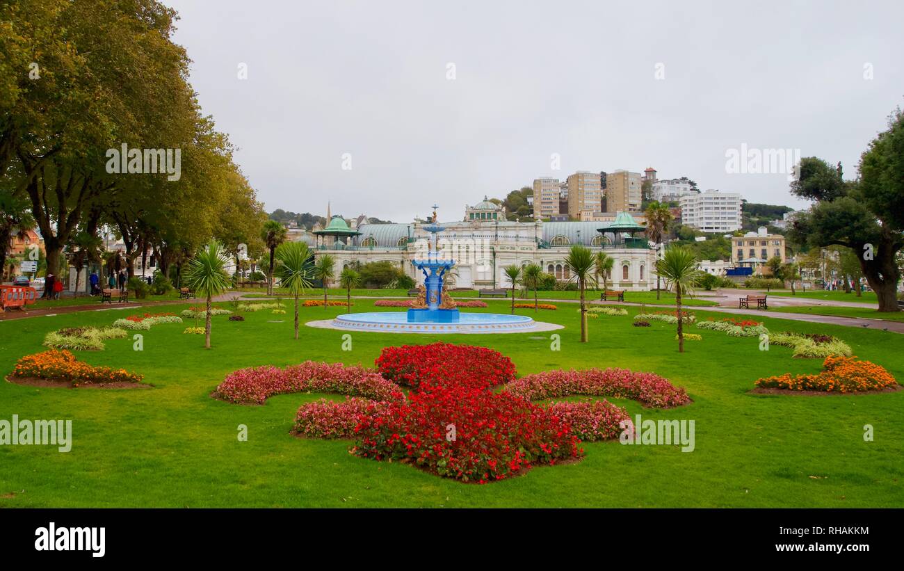 Princess Gardens, Torquay, Devon, England Stock Photo - Alamy