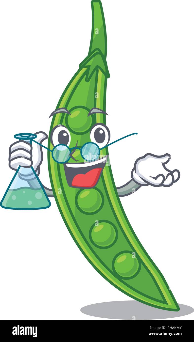 Professor snow pea in a cartoon bowl Stock Vector Image & Art - Alamy