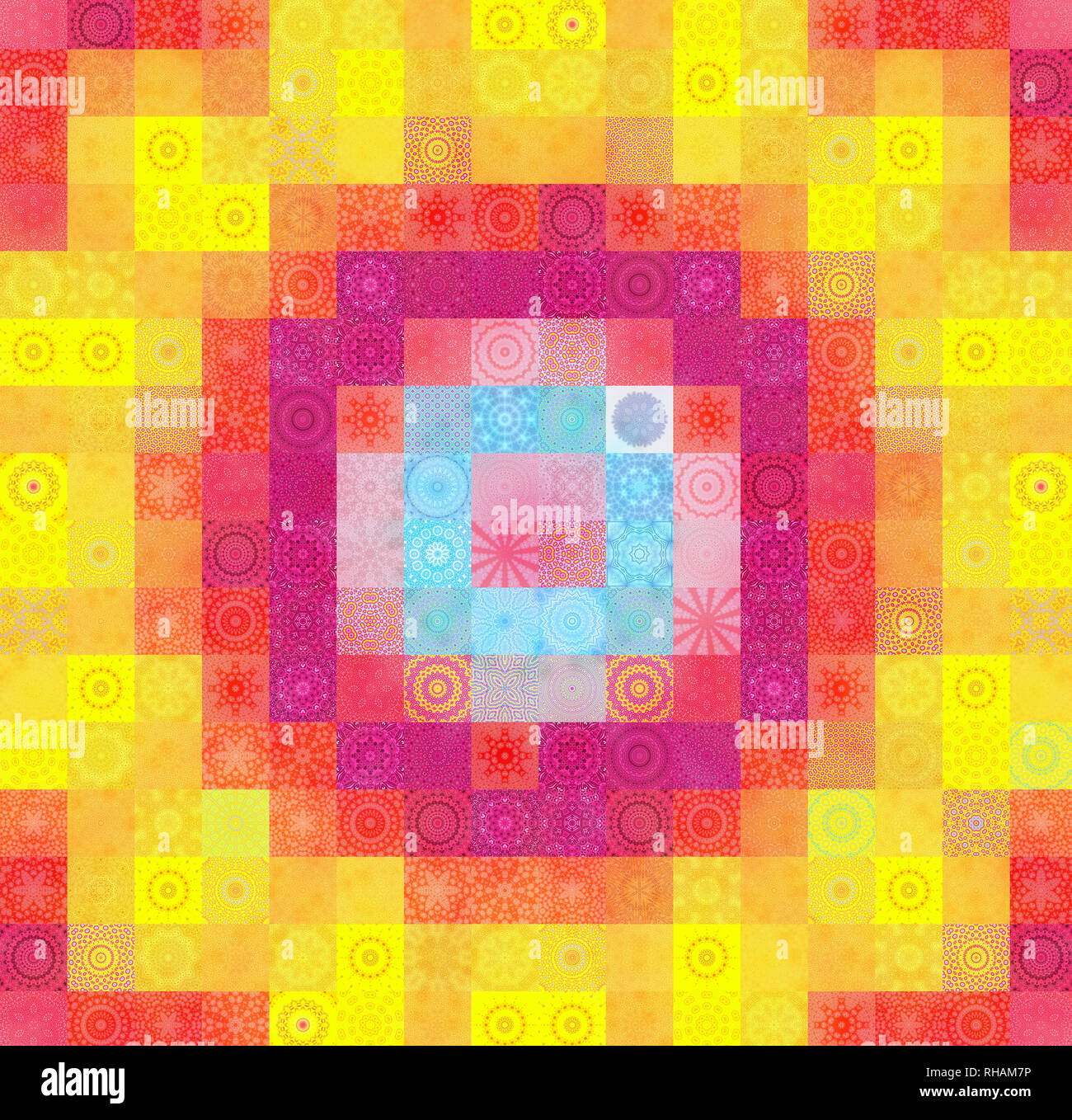 Color background with abstract bright mosaic pattern Stock Photo - Alamy