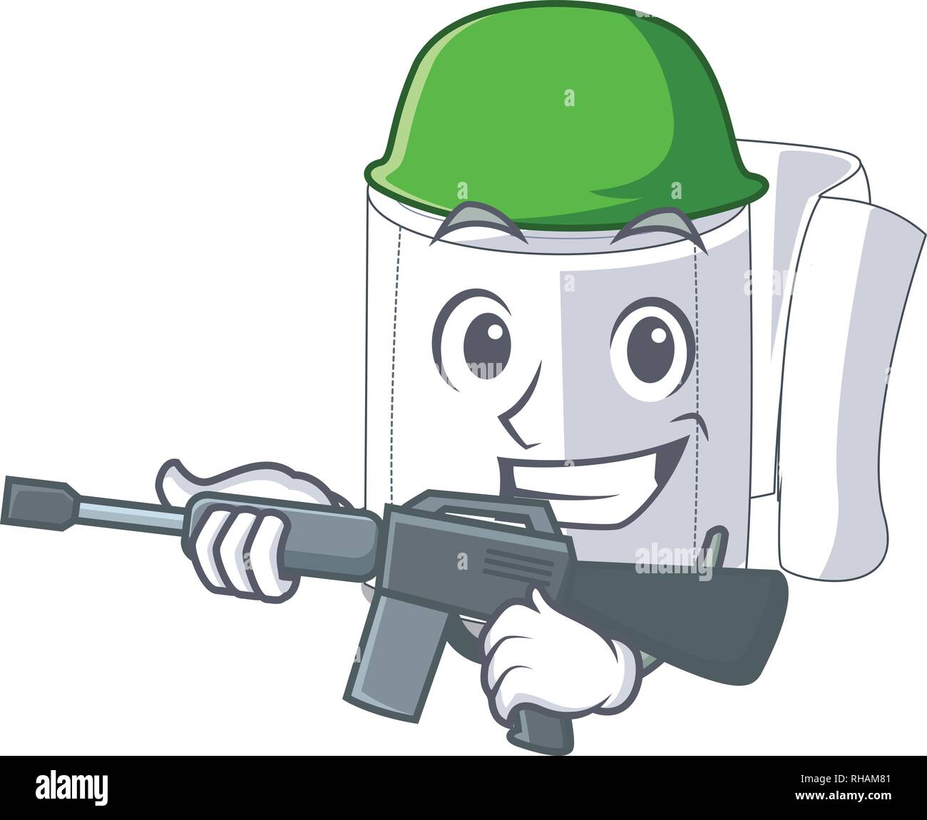 Roll toilet paper happy Stock Vector Images - Alamy