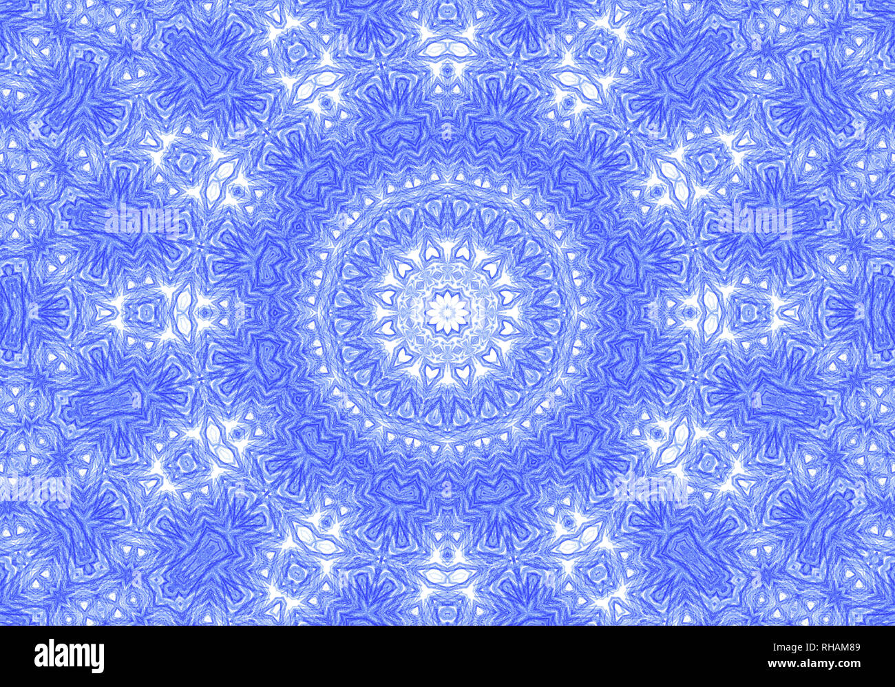 Abstract blue pencil drawn pattern background Stock Photo - Alamy