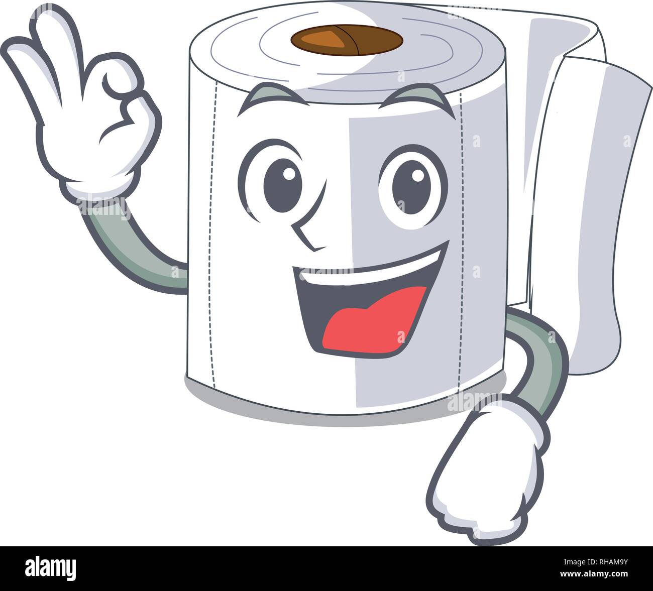 Rolled up paper roll on Stock Vector Images - Alamy