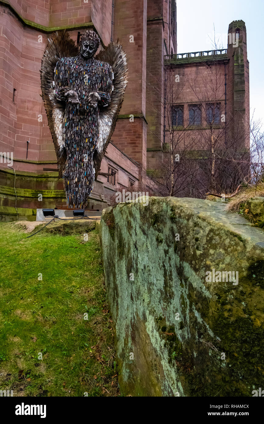 Liverpool Knife Angel 2019 Stock Photo - Alamy