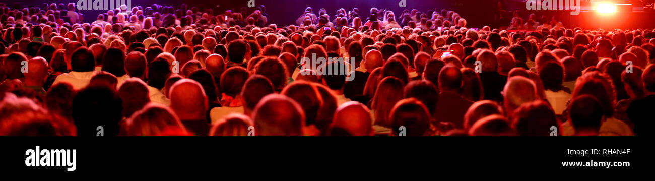 many people at live rock concert without artist Stock Photo - Alamy