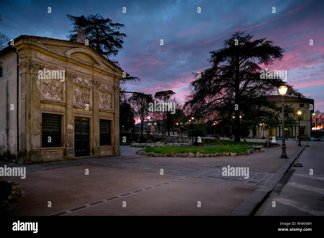 Large square Umberto first with the small Oratory of the Virgin Maria ...