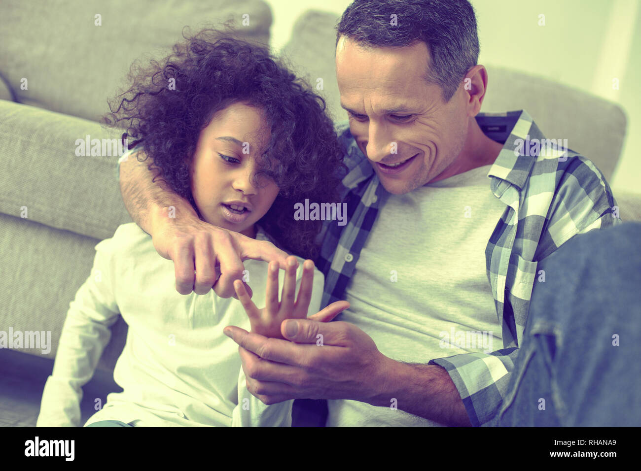 Teaching hug hi-res stock photography and images - Alamy