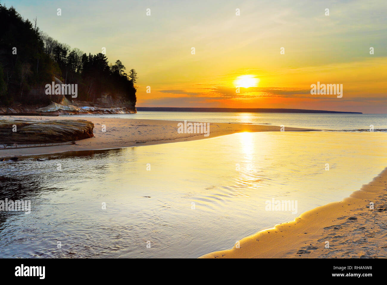 Miners River, Miners Beach, Pictured Rocks National Lakeshore, Munising ...