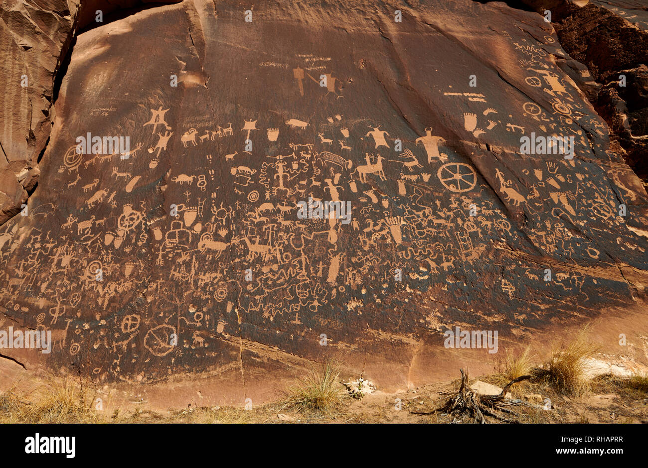 Newspaper Rock State Historical Monument, Utah, USA, North America ...