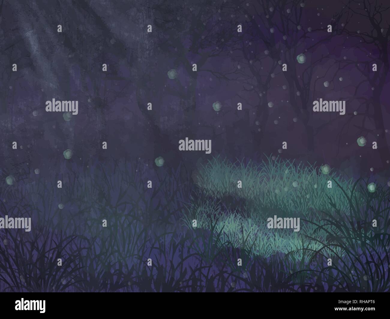 Enchanted forest copy space. Enchanted forest copy space vector ...