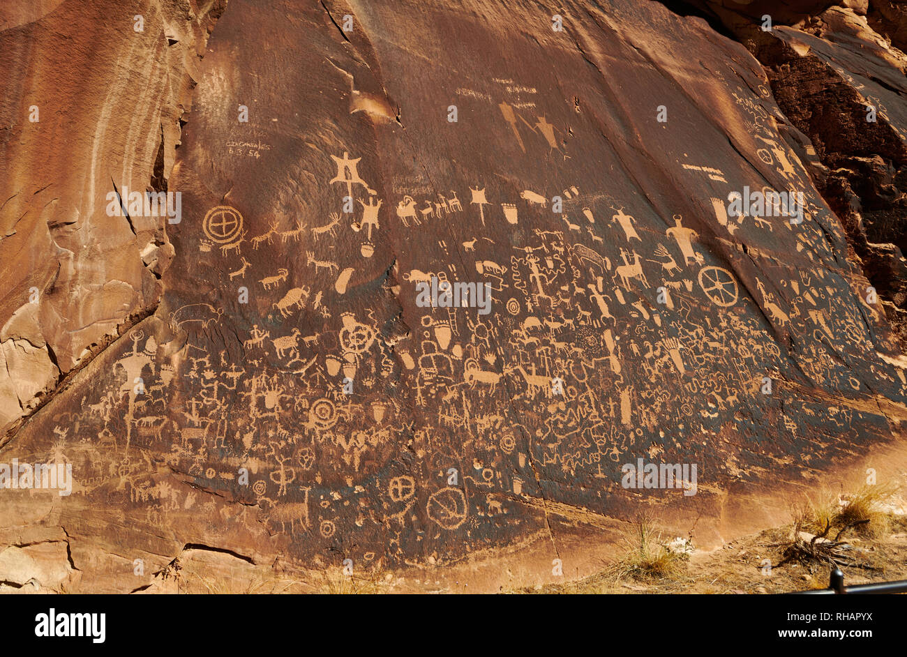 Newspaper Rock State Historical Monument, Utah, USA, North America ...