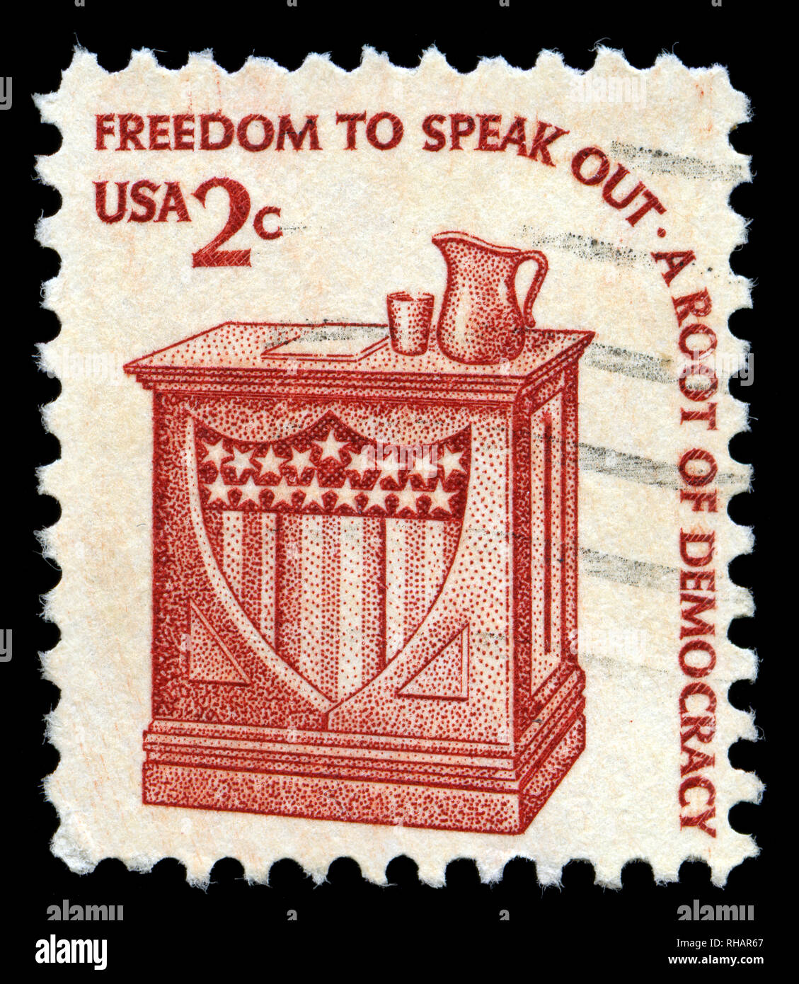 Postage stamp from United States of America (USA) in the Americana ...