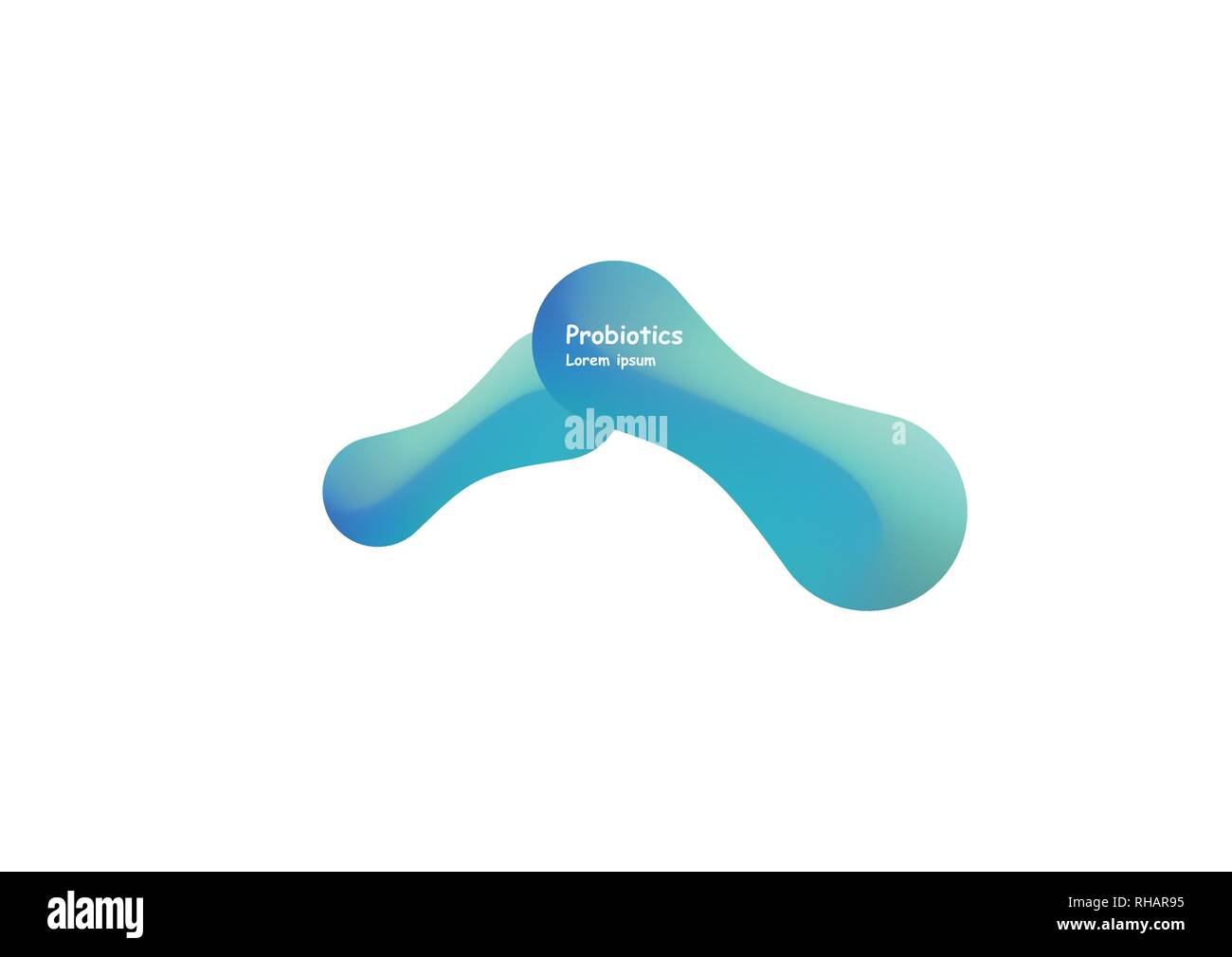 Probiotics bacteria vector design. Concept of design with Lactobacillus ...