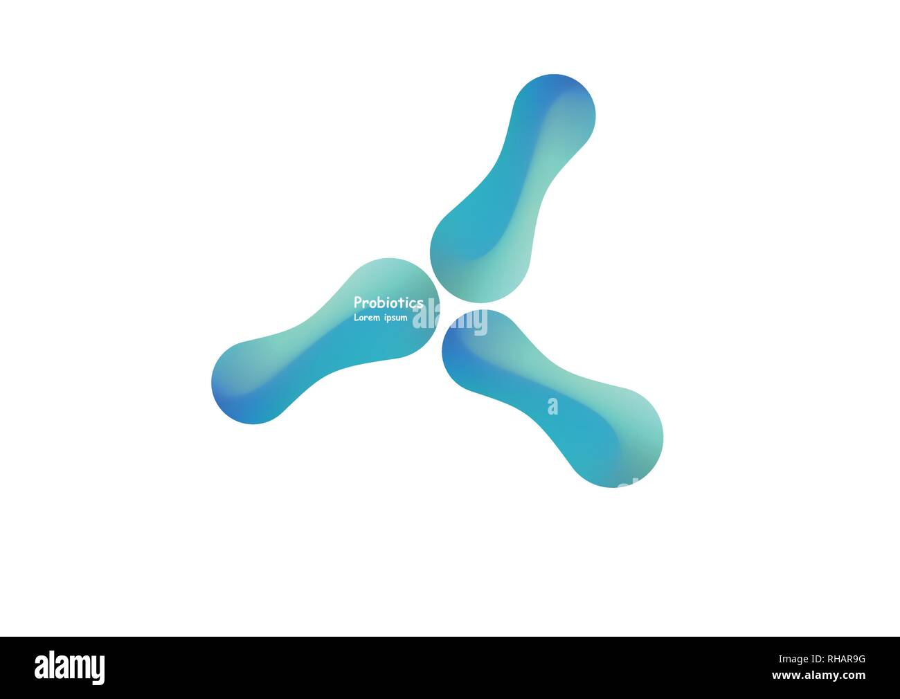 Probiotics Bacteria Vector Design Concept Of Design With Lactobacillus