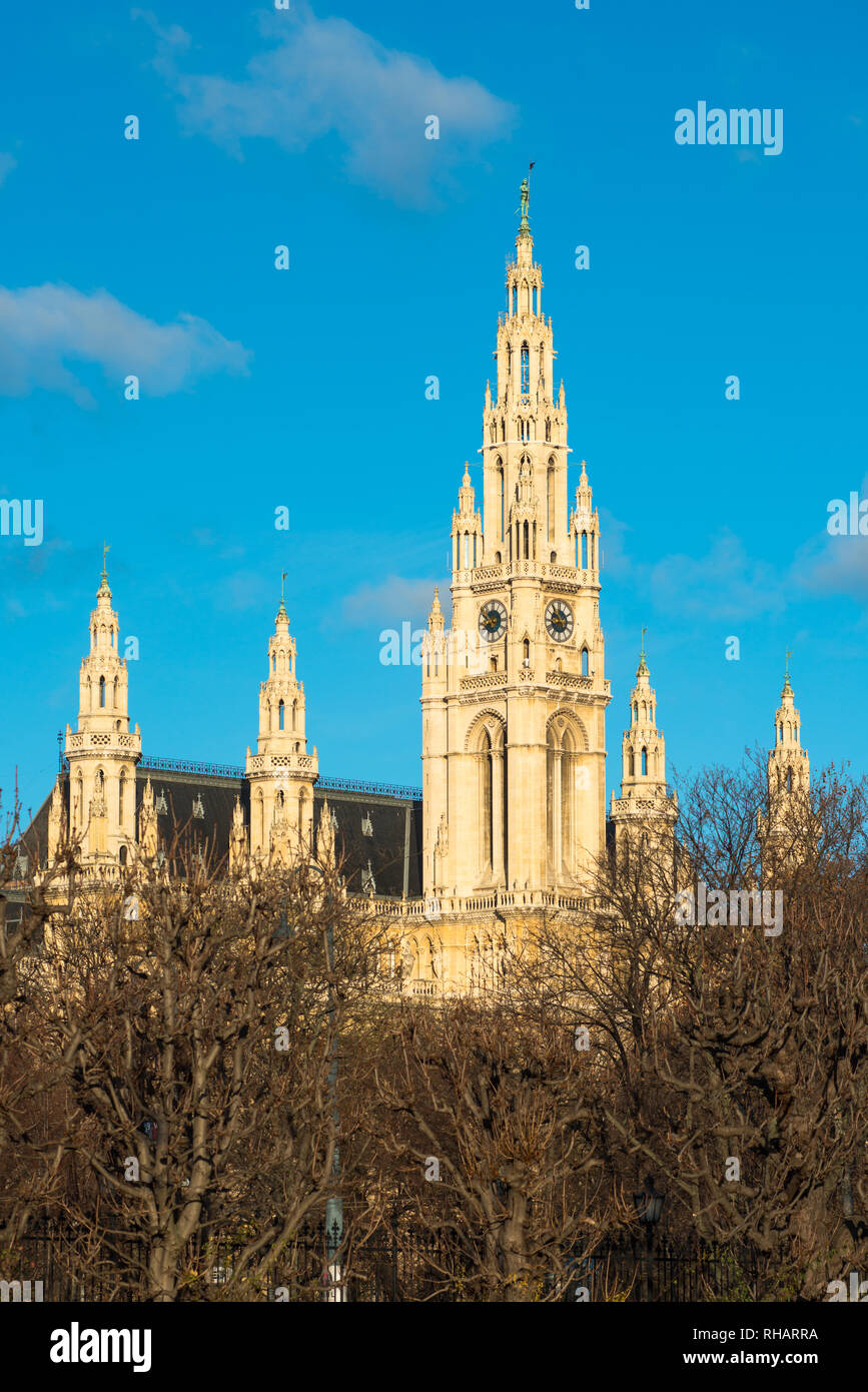 Neues Rathaus (City Hall) building, Vienna, Austria Stock Photo - Alamy