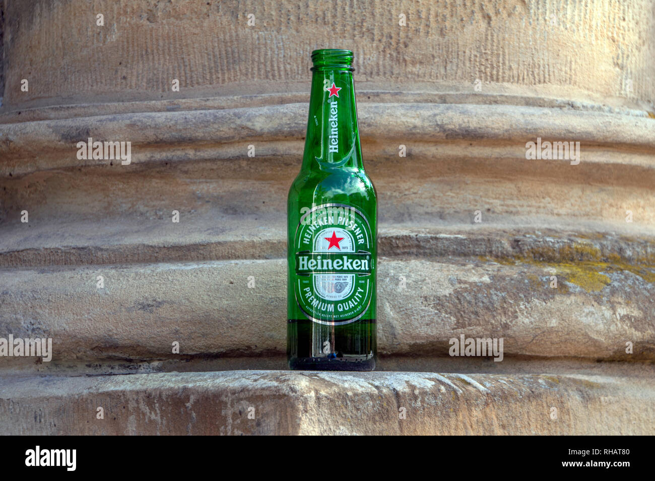 Forgotten Heineken Bottle At Amsterdam The Netherlands 2018 Stock Photo ...