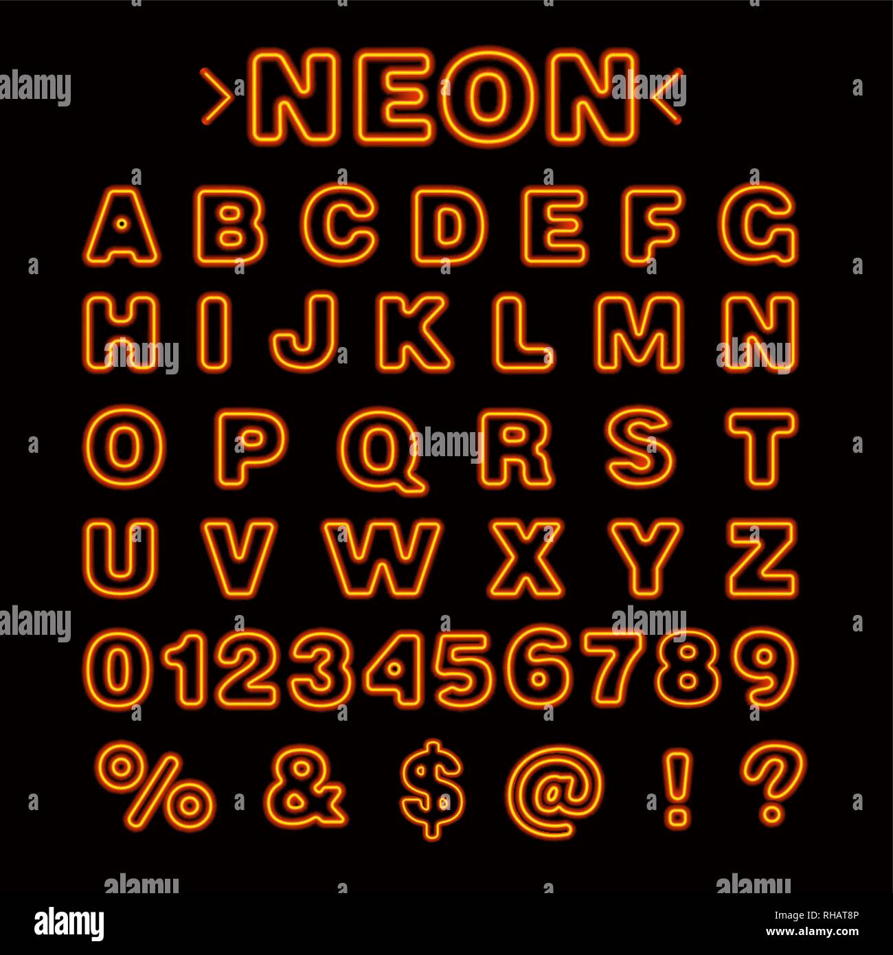 Illuminated capital letters Stock Vector Images - Alamy