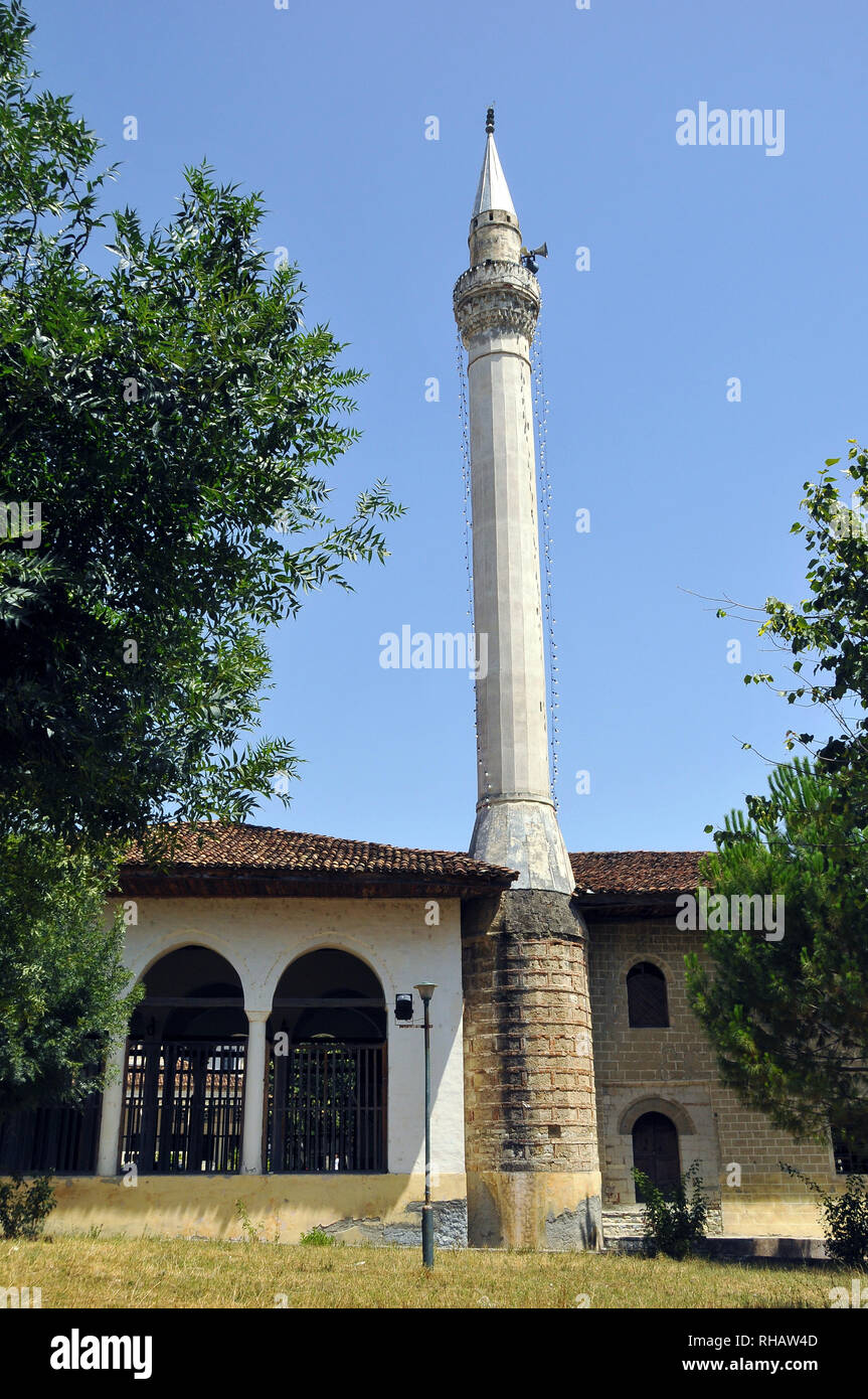 The Lead Mosque in city of Berat in Albania (Shqiperia), Europe. UNESCO ...