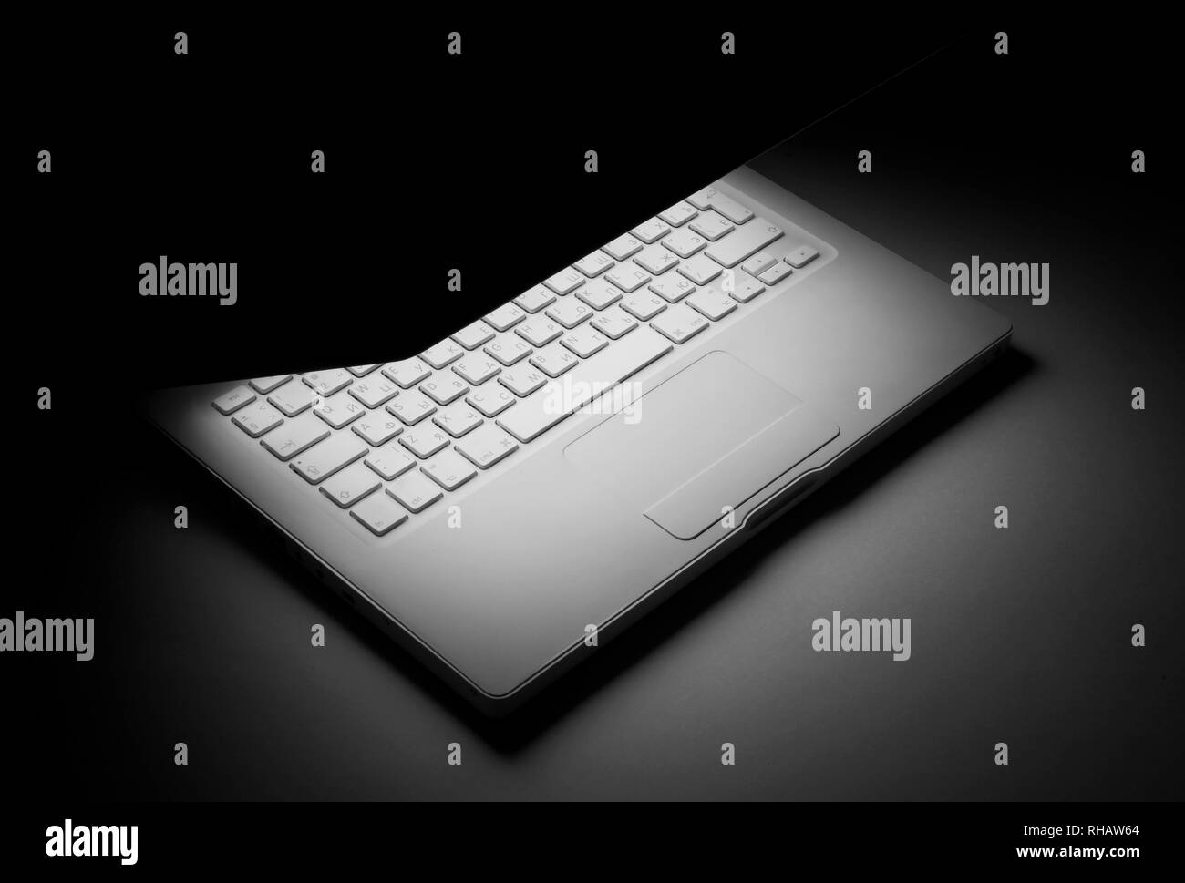 Computer display in darkness hi-res stock photography and images - Alamy