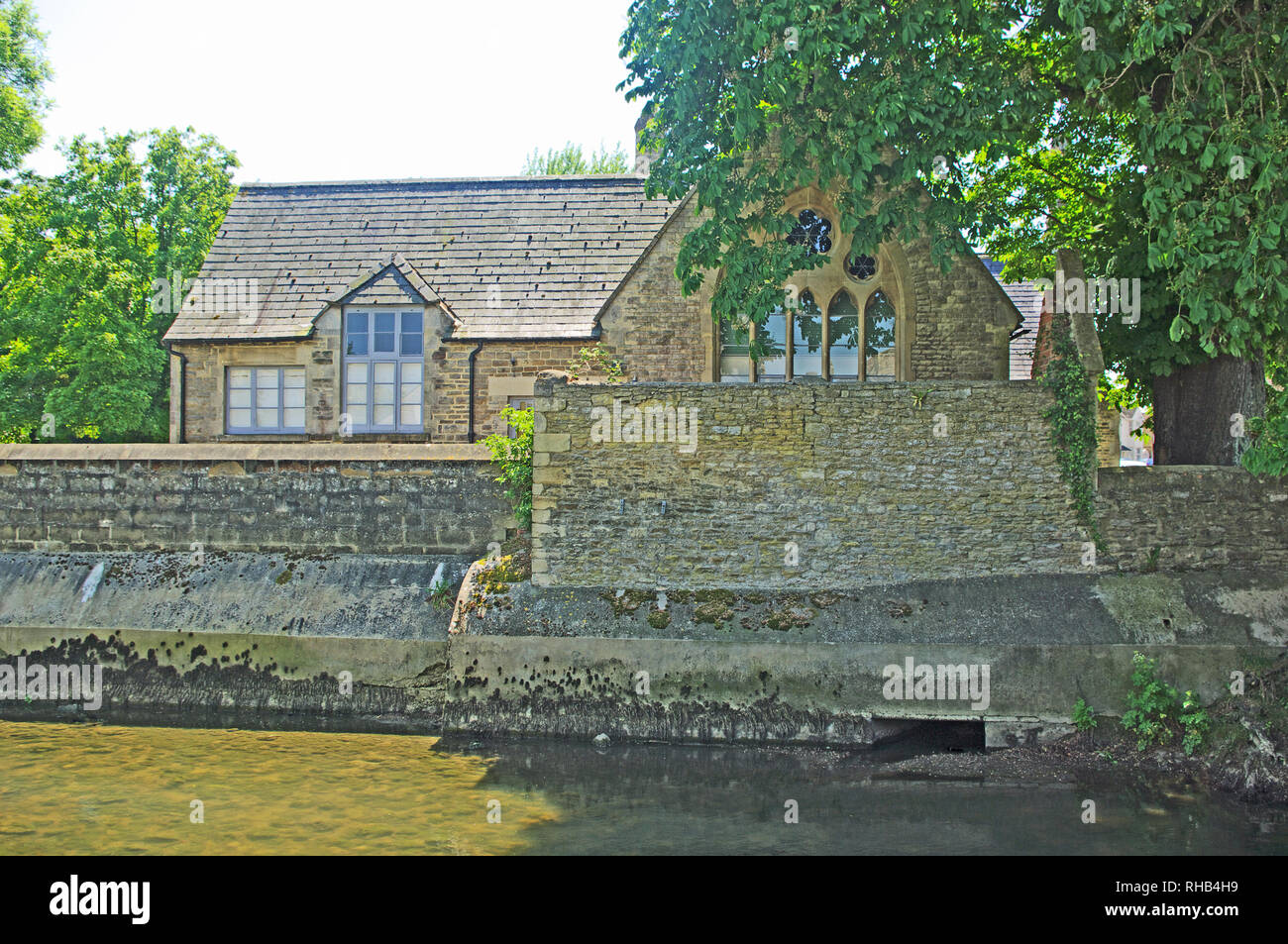 Building by River Thames, Cricklade, Wiltshire Stock Photo - Alamy