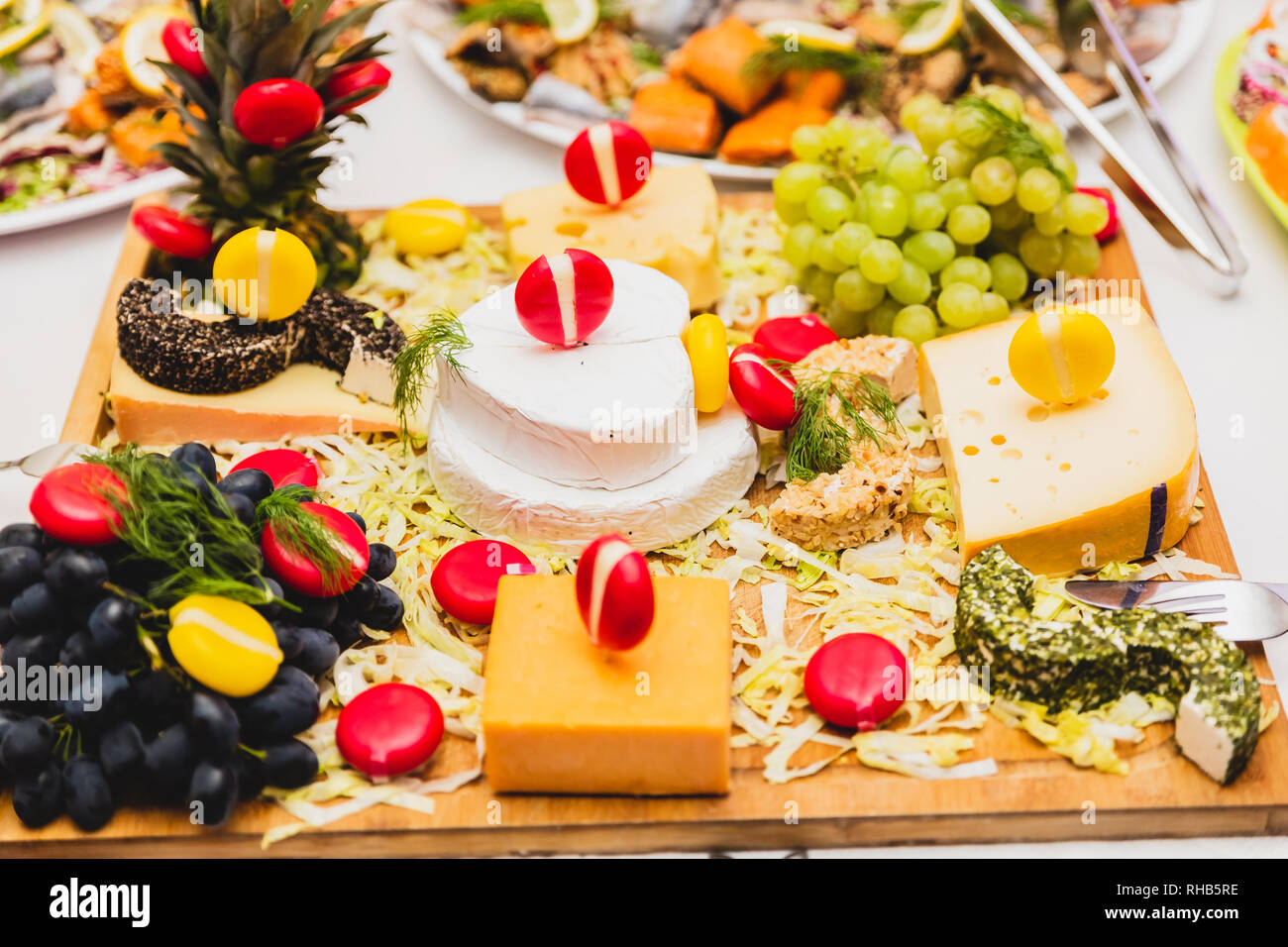 food chesse snacks for dessert Stock Photo - Alamy