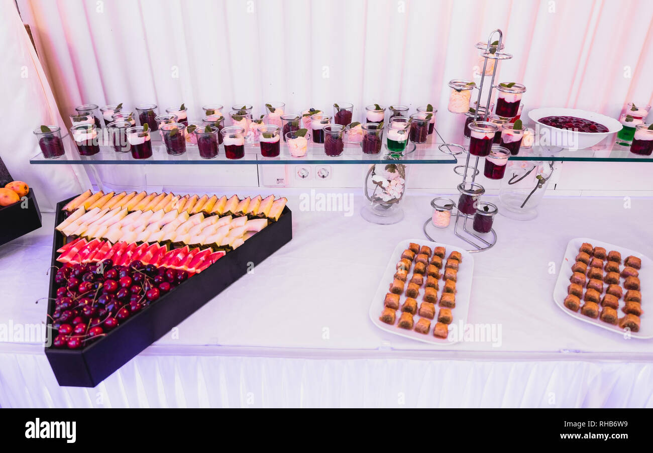sweet plate snack dessert Stock Photo - Alamy