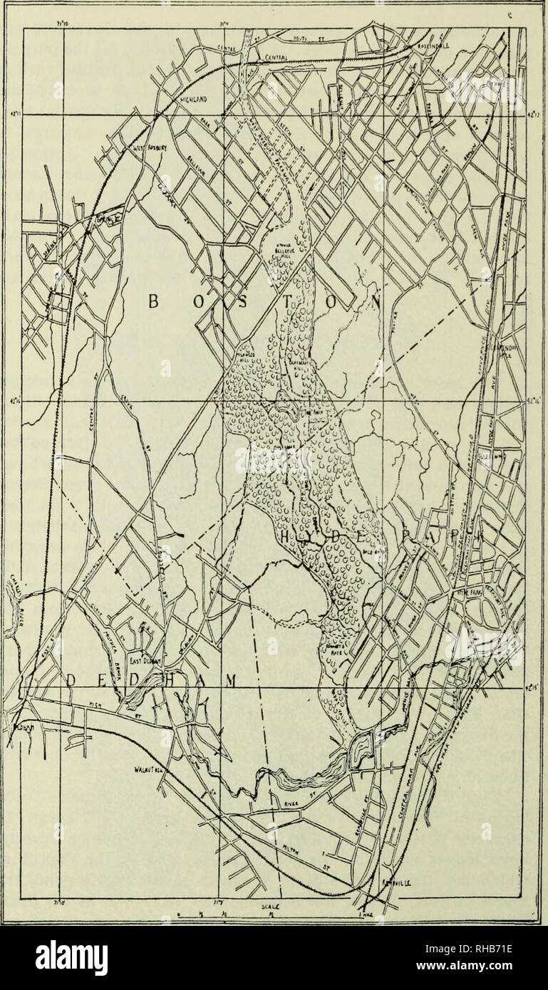 Map of boston 1850 hi-res stock photography and images - Alamy