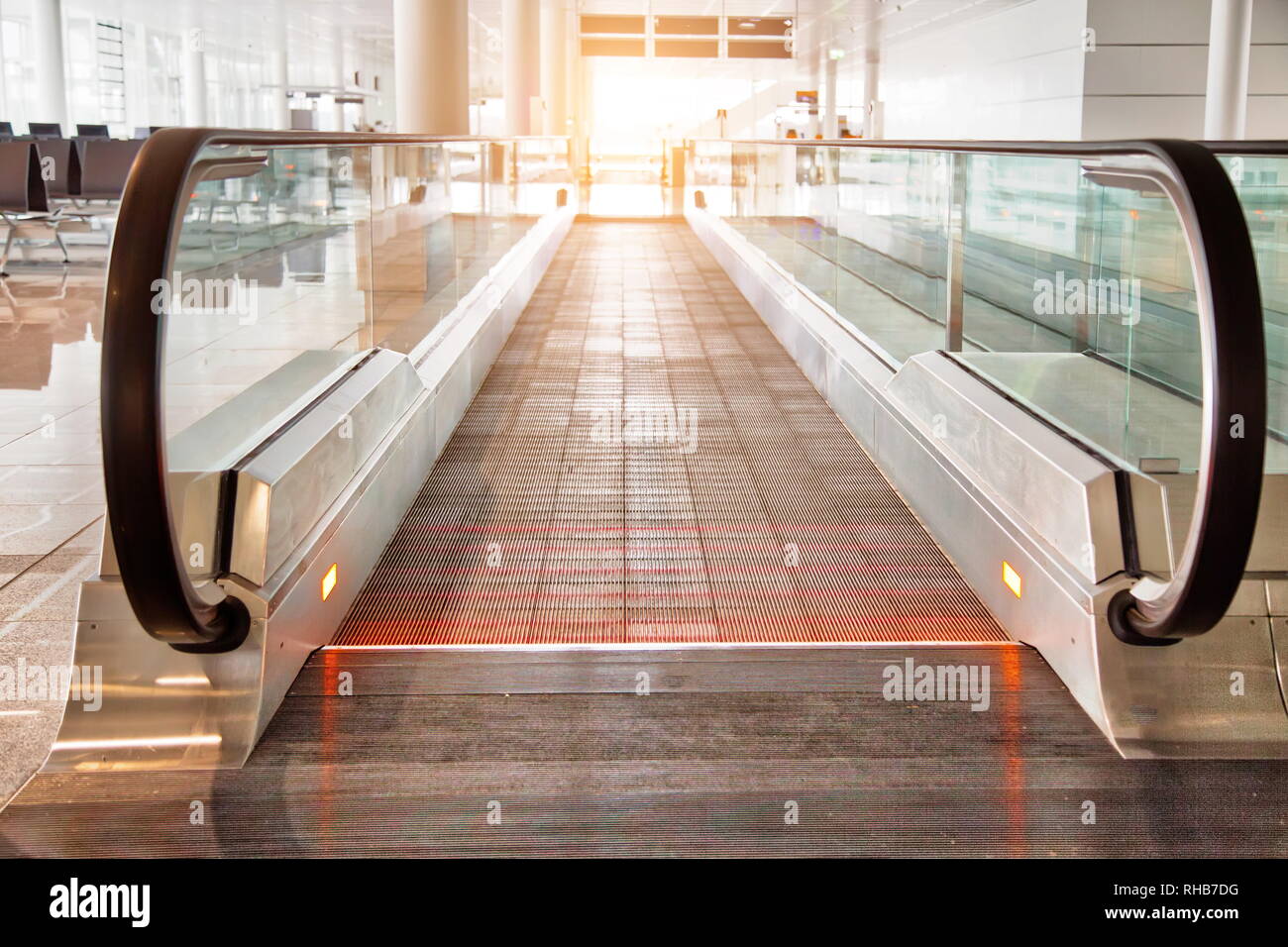 Modern Airport terminal at sunset Stock Photo - Alamy