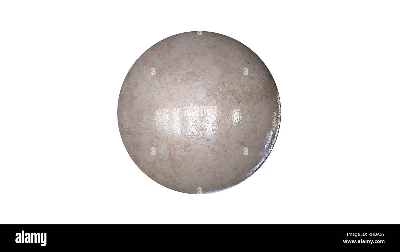 3d rendering of a shpere with structure isolated on a white background ...