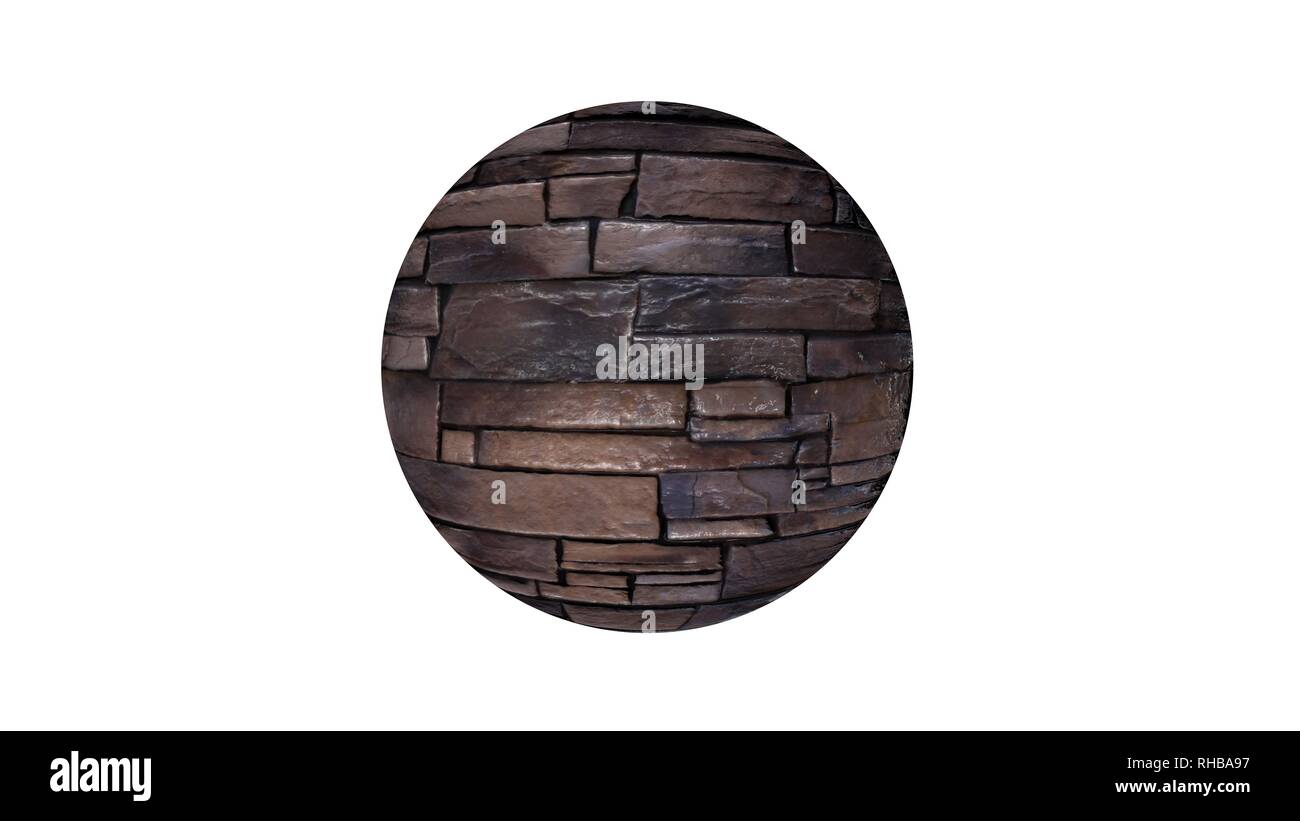 3d rendering of a shpere with structure isolated on a white background ...