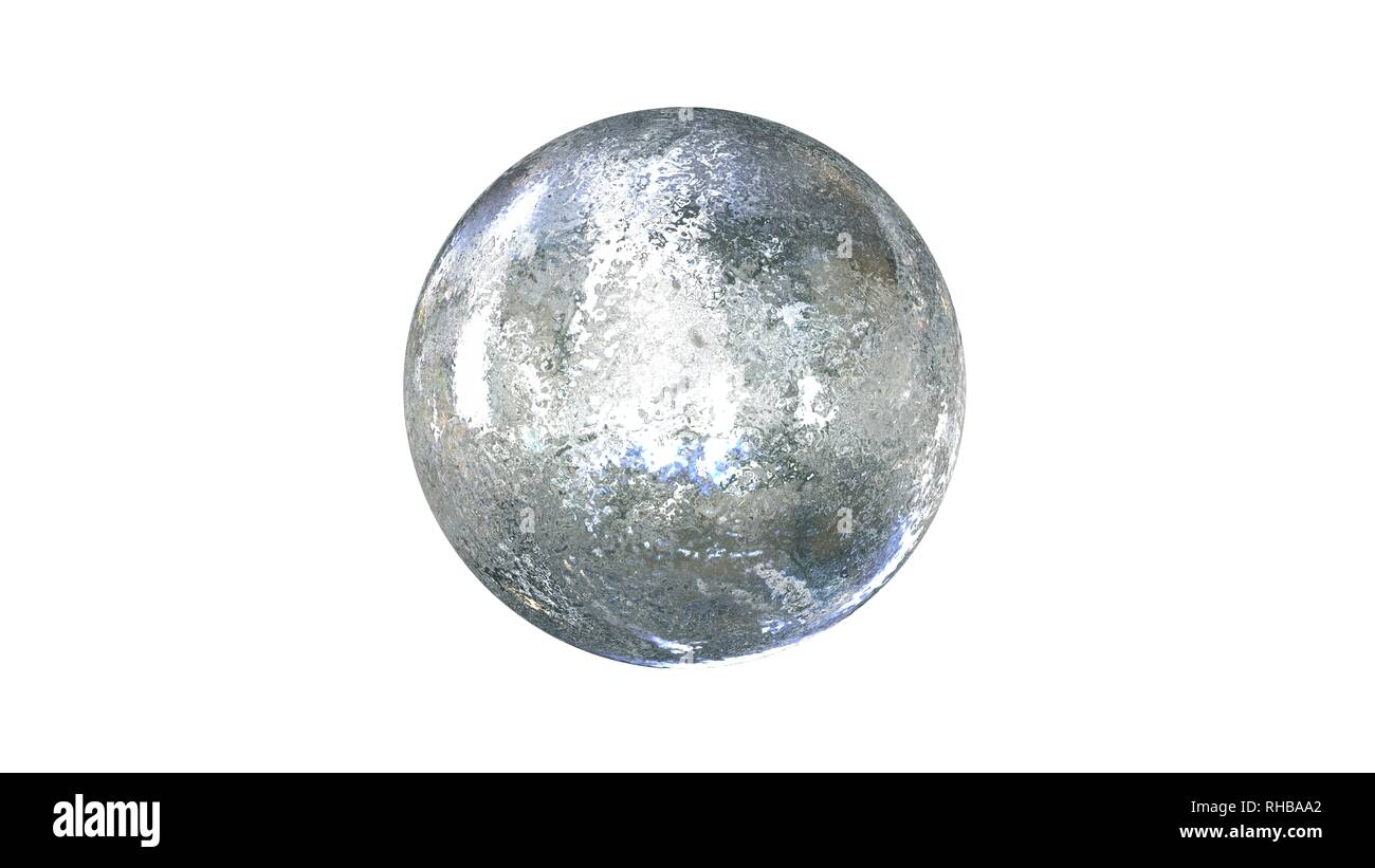 3d rendering of a shpere with structure isolated on a white background ...