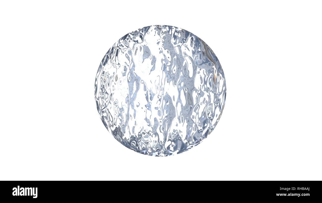 3d rendering of a shpere with structure isolated on a white background ...