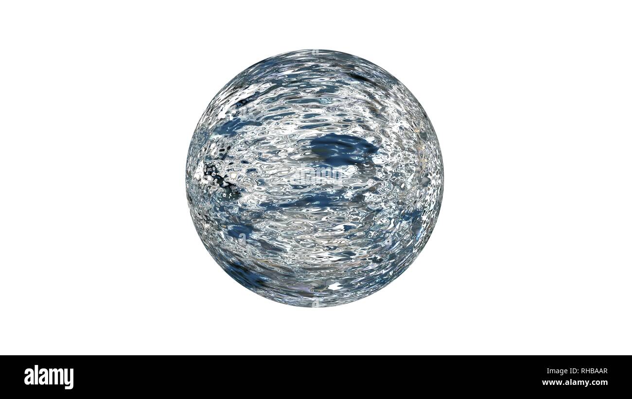 3d rendering of a shpere with structure isolated on a white background ...