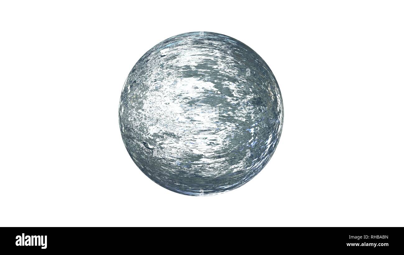 3d rendering of a shpere with structure isolated on a white background ...
