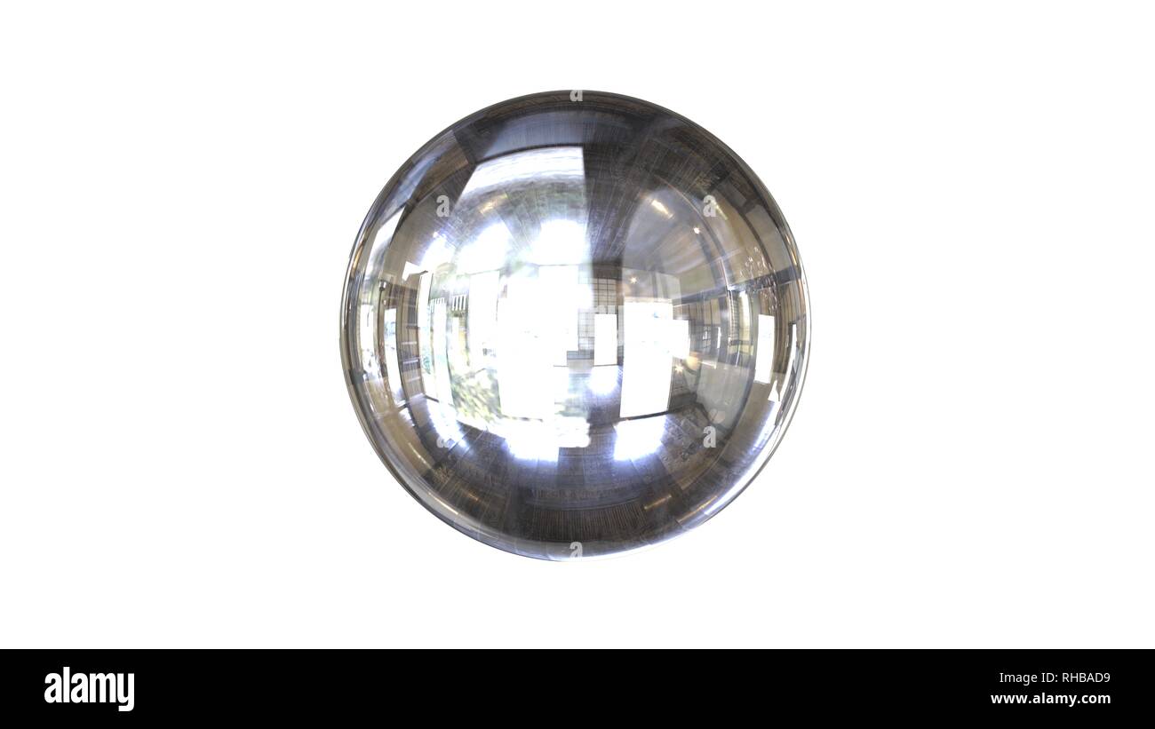 3d rendering of a shpere with structure isolated on a white background ...