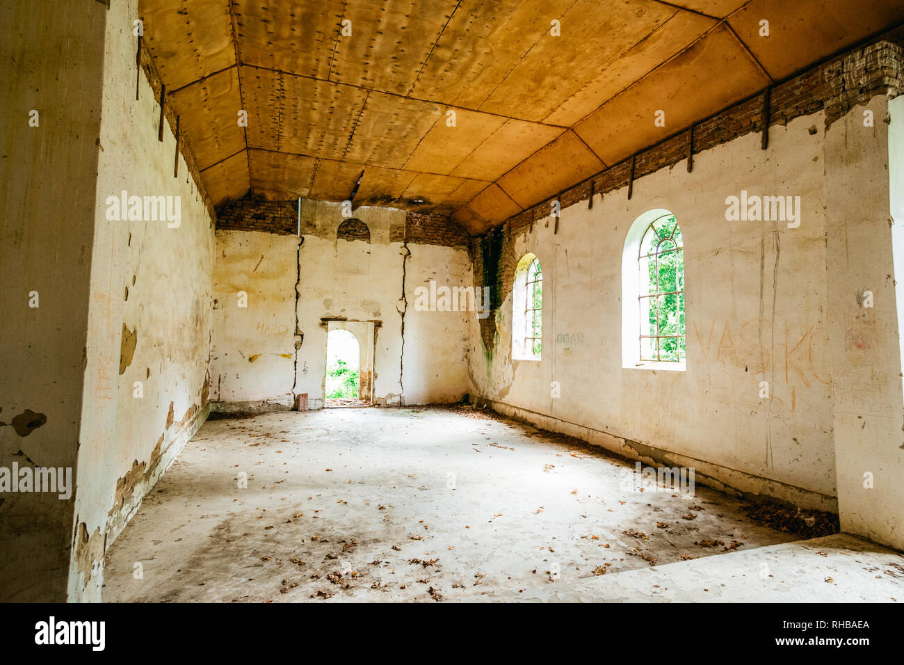 Abandoned Church Interior High Resolution Stock Photography and Images ...