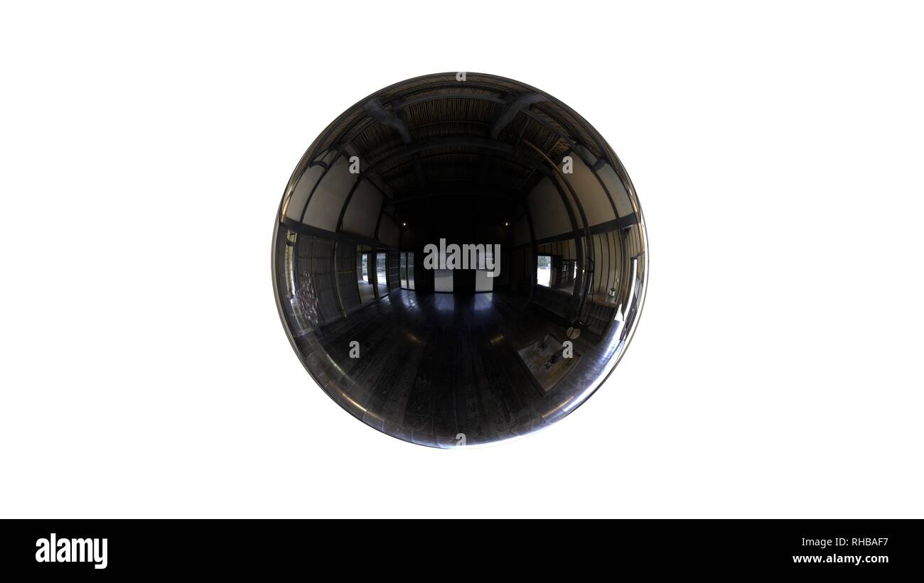 3d rendering of a shpere with structure isolated on a white background ...