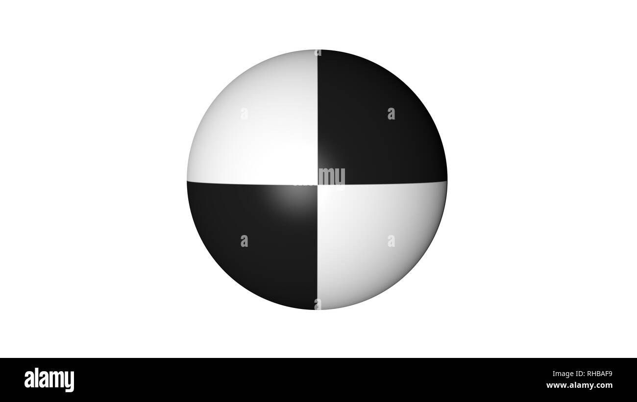 3d rendering of a shpere with structure isolated on a white background ...