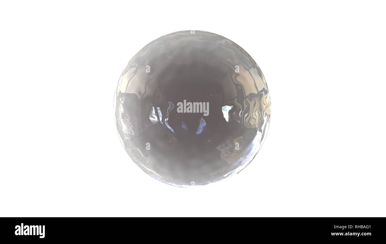 3d rendering of a shpere with structure isolated on a white background ...