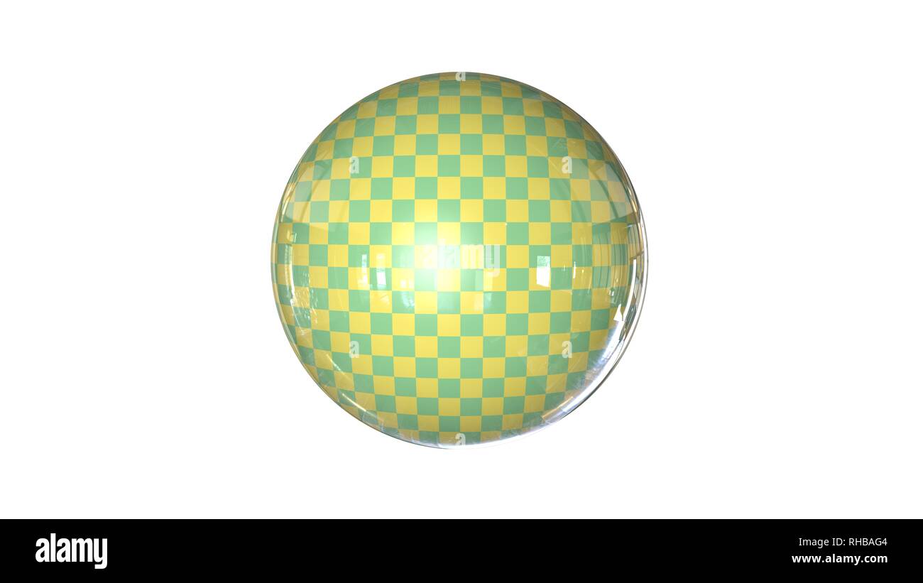 3d rendering of a shpere with structure isolated on a white background ...