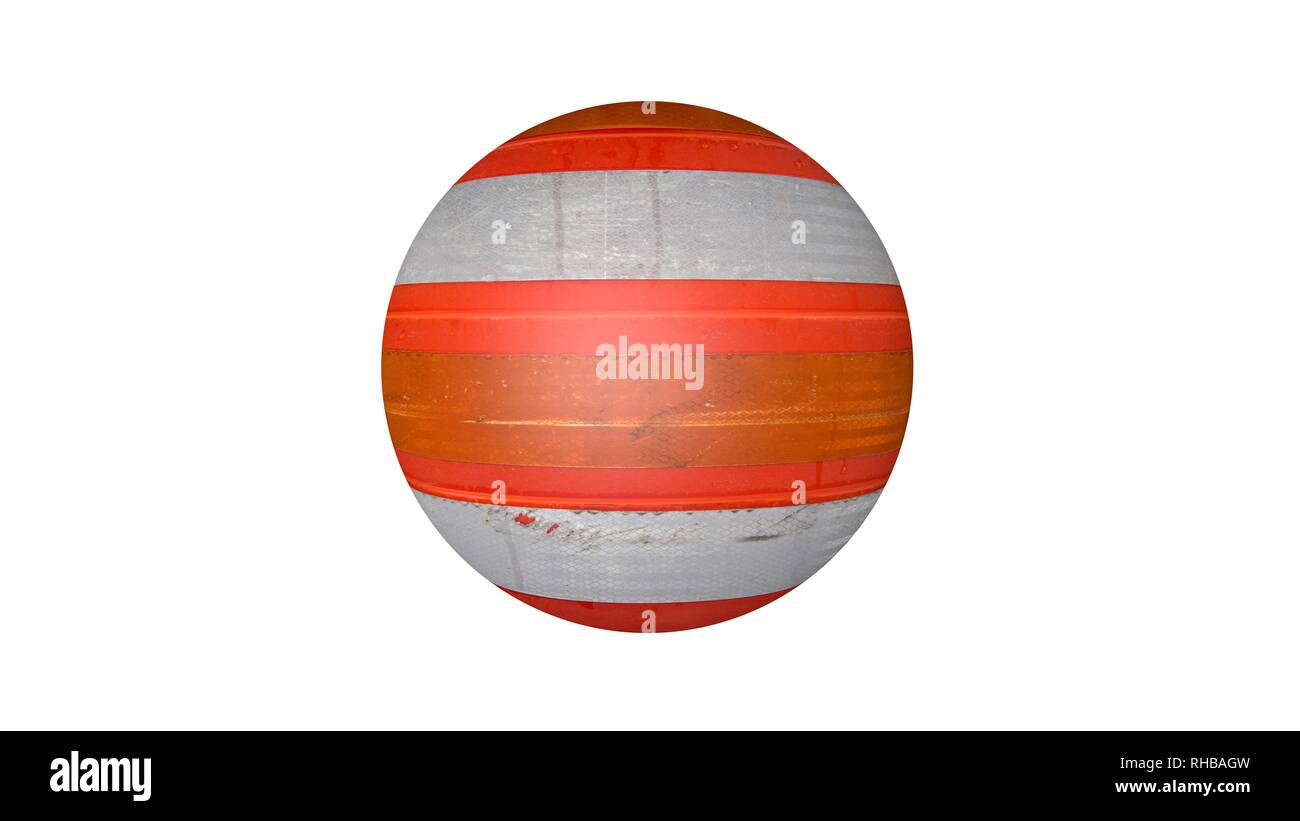 3d rendering of a shpere with structure isolated on a white background ...