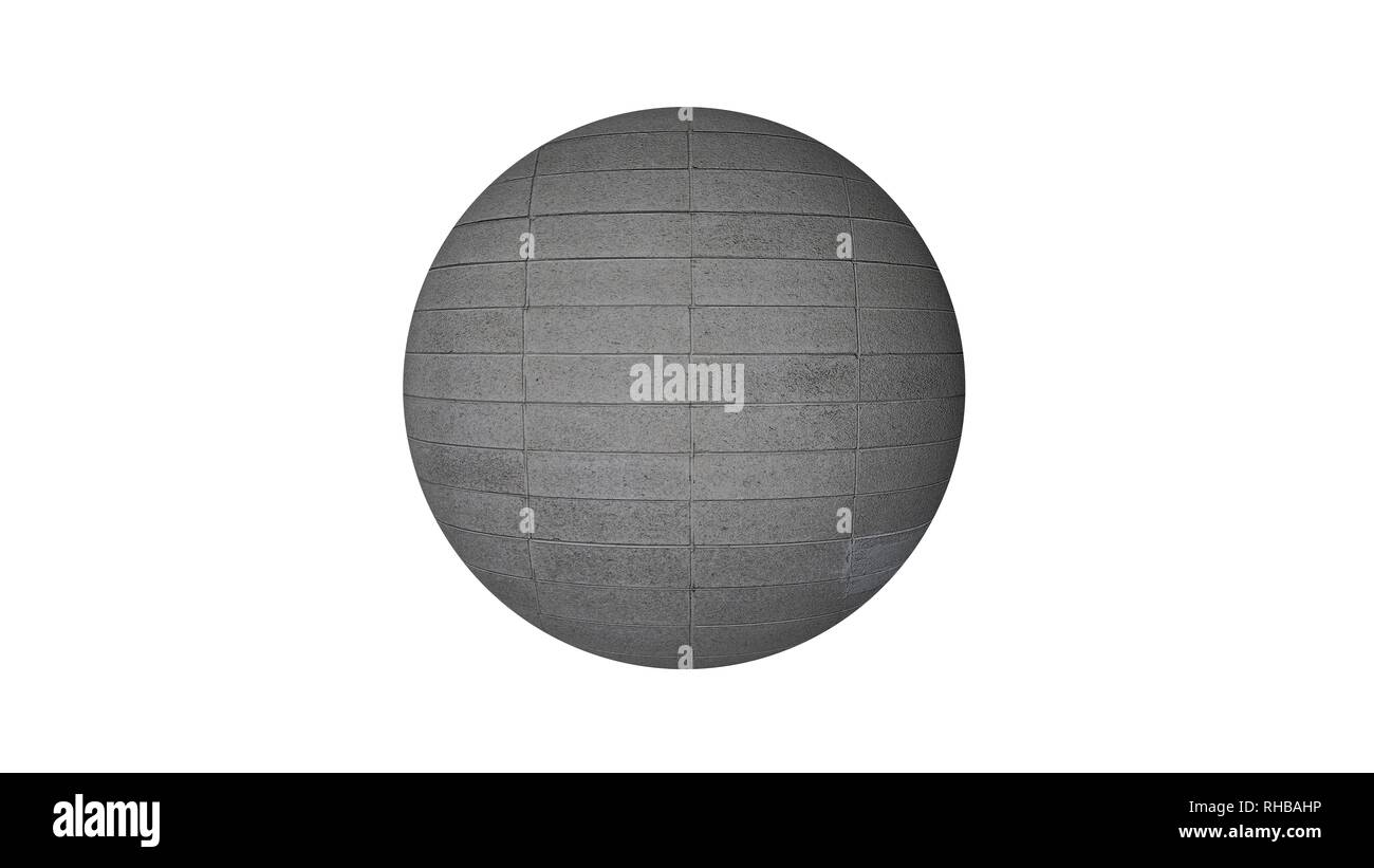 3d rendering of a shpere with structure isolated on a white background ...