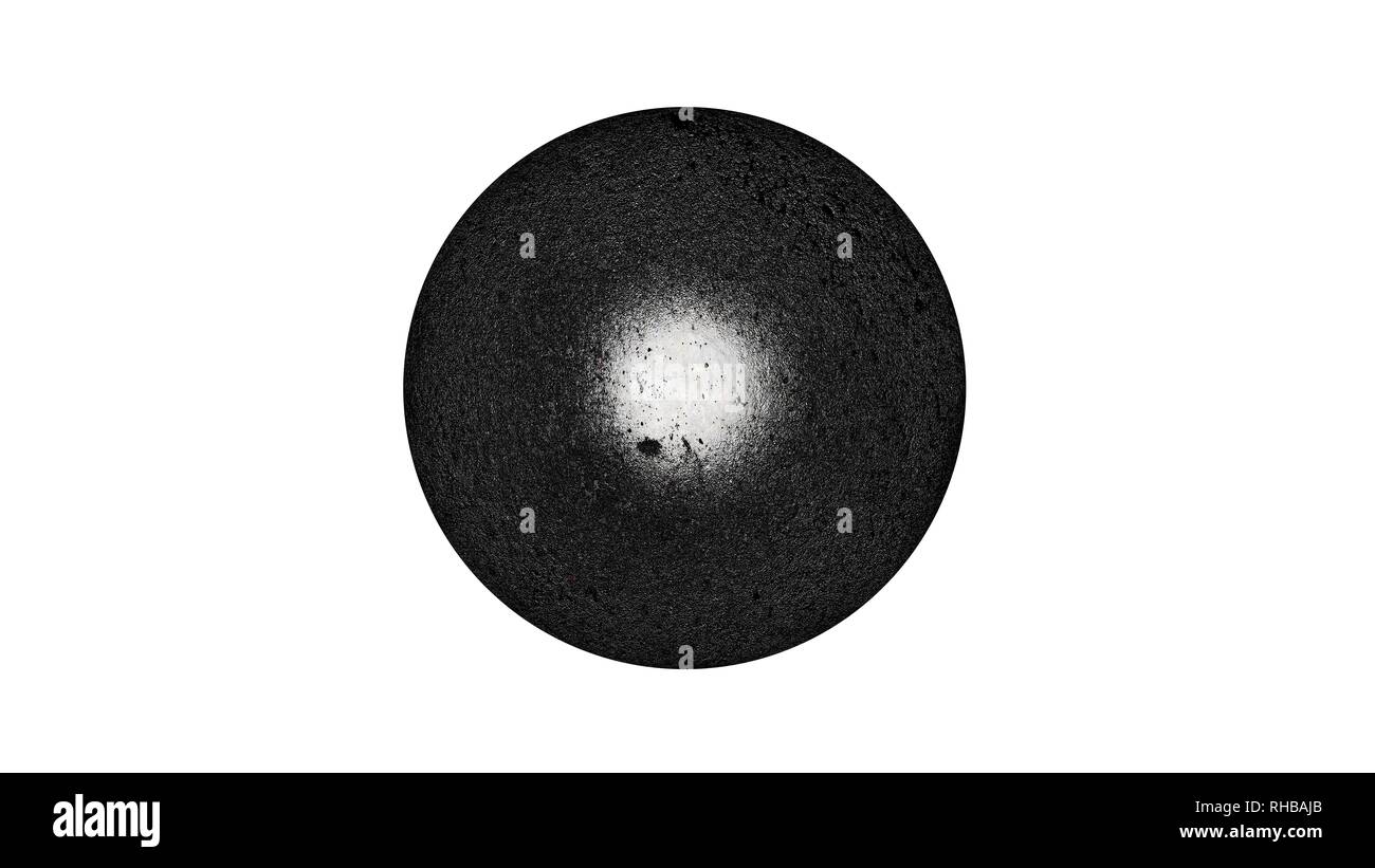 3d rendering of a shpere with structure isolated on a white background ...