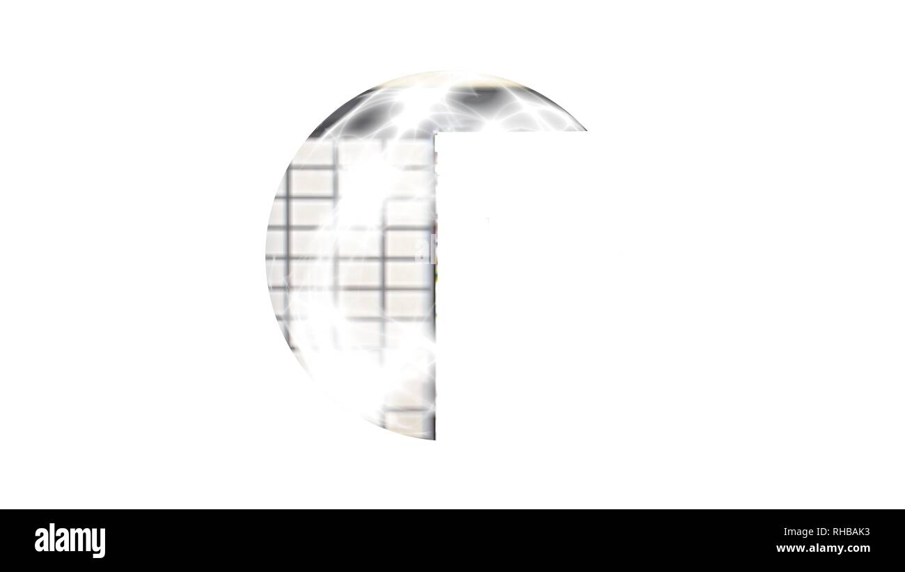 3d rendering of a shpere with structure isolated on a white background ...