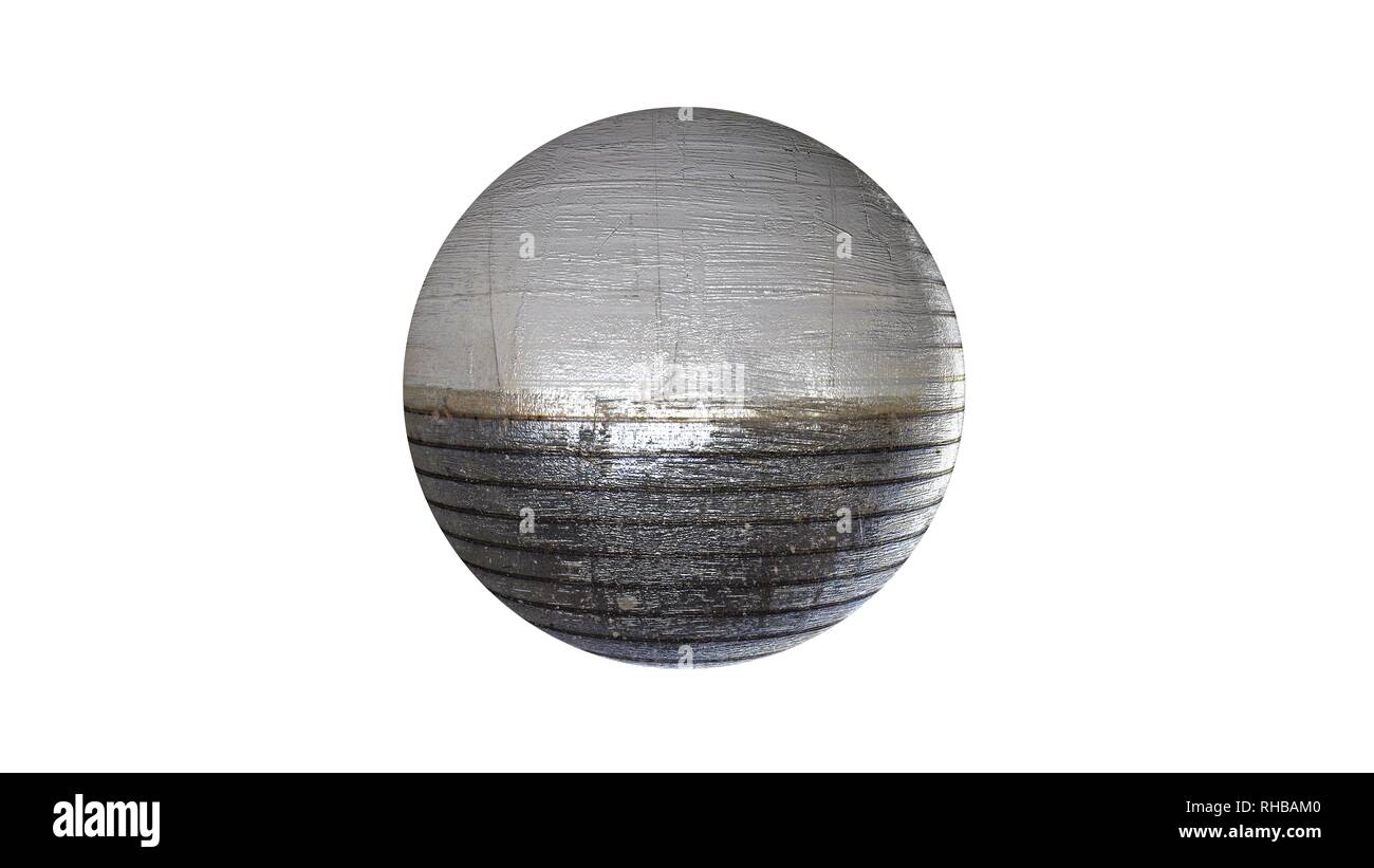 3d rendering of a shpere with structure isolated on a white background ...